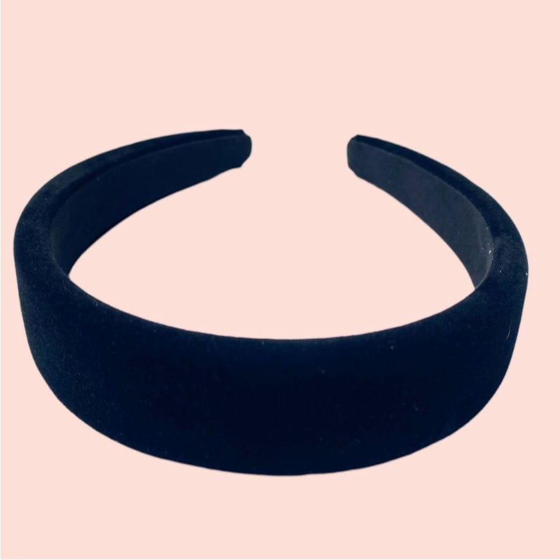 Svart Sammet Diadem Retro 50 Tal